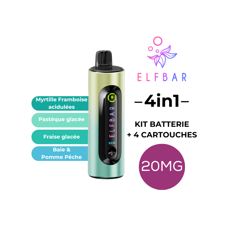 Kit 4in1 ELFBAR Signature Edition 20mg - ADNS