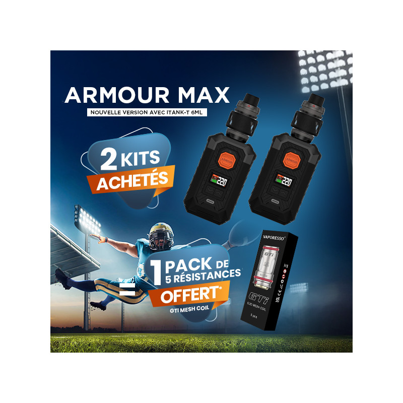Armour Max Kit Offer (New version) Black Vaporesso - ADNS