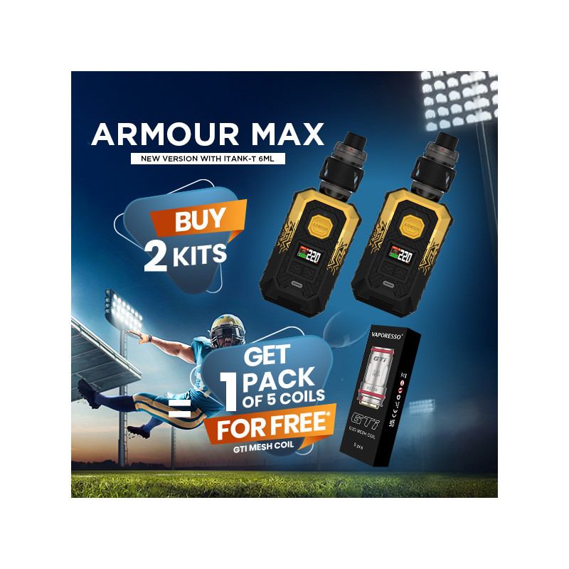 Armour Max Kit Offer (New version) Cyber Gold Vaporesso - ADNS
