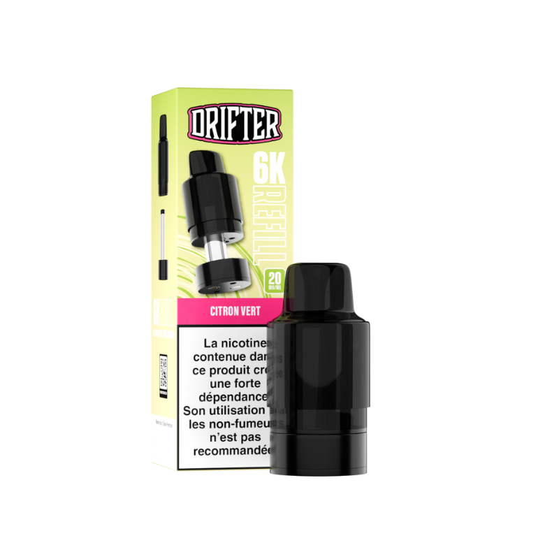 Cartouche Drifter Bar 6000 Refill 10+2ml 20mg Drifter - ADNS