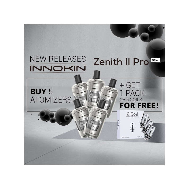 Offer Zenith II Pro 4.5mL Tank Stainless Steel Innokin - ADNS